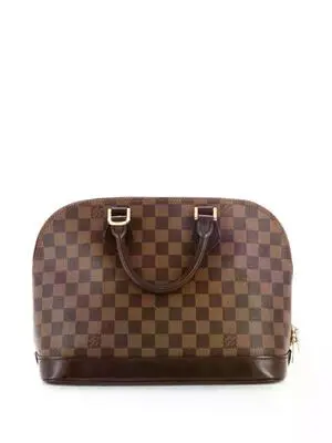 LOUIS VUITTON Vintage Alma Handbag Damier Pm Satchel - Brown