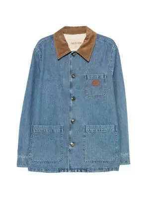 Valentino Garavani Logo Patch Denim Jacket