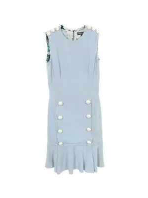 Button Embellished Midi Dresses