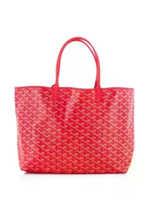 Goyard Saint Louis Reversible Coated Canvas And Printed Canvas Pm Tote Bag - Red