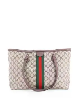 Gucci Ophidia Shopping Gg Coated Canvas Medium Tote Bag - Brown