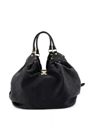 LOUIS VUITTON Xl Mahina Leather Hobo Bag - Black