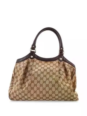 Gucci Sukey Gg Canvas With Leather Medium Tote Bag