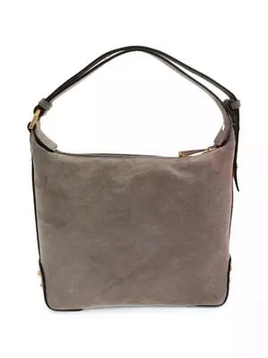 TOD'S Mini Suede Shoulder Bag - Brown
