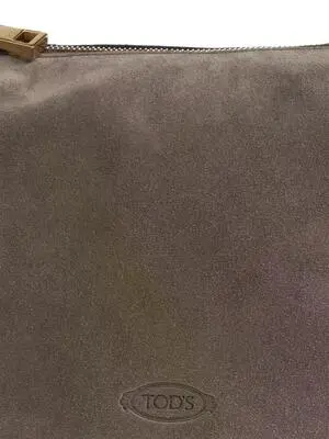 TOD'S Mini Suede Shoulder Bag - Brown