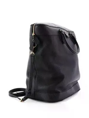 LOUIS VUITTON Taurillon Leather Carry All Gm Satchel - Black