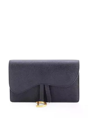 Dior Saddle Rectangular Leather Belt Bag - Black