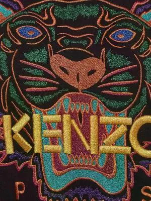 Kenzo Tiger Embroidered Crew Neck Sweater