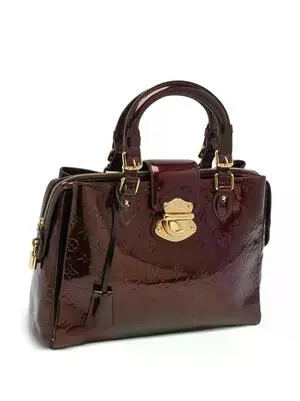 LOUIS VUITTON Monogram Vernis Melrose Avenue Satchel - Red