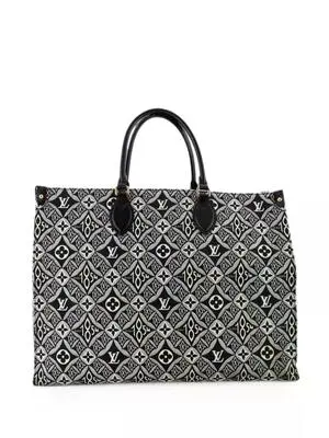 LOUIS VUITTON Onthego Limited Edition Since 1854 Monogram Jacquard Gm Tote Bag - Black