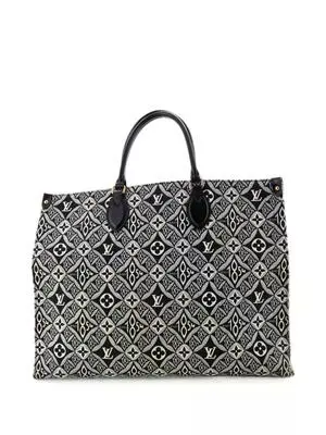 LOUIS VUITTON Onthego Limited Edition Since 1854 Monogram Jacquard Gm Tote Bag - Black