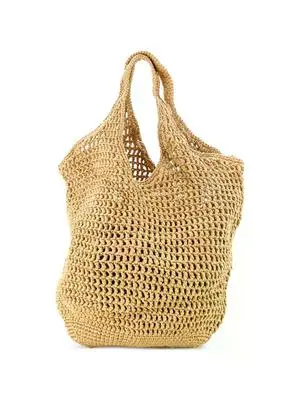 Prada Raffia Bucket Bag - Neutrals