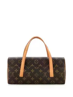 LOUIS VUITTON Sonatine Handbag Monogram Canvas Satchel - Brown