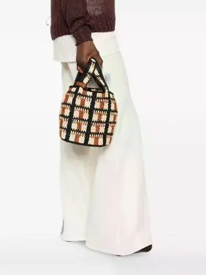 A.p.c. Woven Raffia Tote Bag