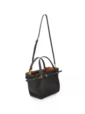 TOD'S T Timeless Leather Tote Bag - Black