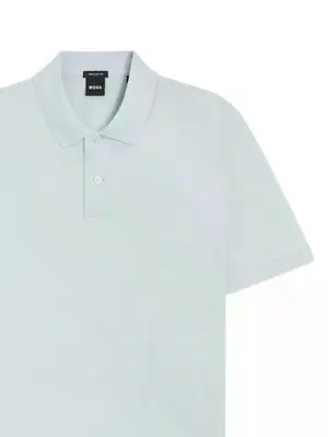 BOSS Pallas Logo-embroidered Piqué Polo Shirt - Blue