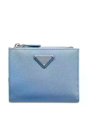 Prada Small Saffiano Leather Wallet - Blue