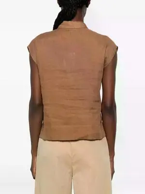CLIPS Sleeveless Flap-pocket Shirt