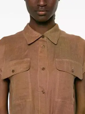 CLIPS Sleeveless Flap-pocket Shirt