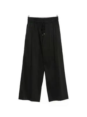CLIPS Drawstring-waist Trousers - Black