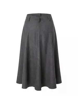 Brunello Cucinelli A-line Panelled Midi Skirt