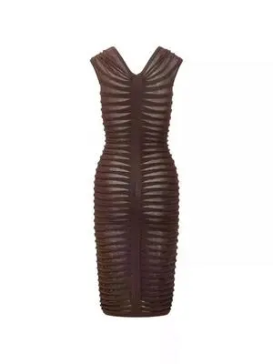 Elisabetta Franchi Draped-knit Midi Dress
