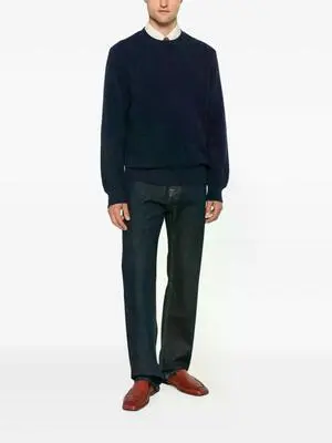 Eleventy Crew Neck Flecked Knit Sweater