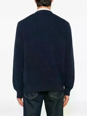 Eleventy Crew Neck Flecked Knit Sweater