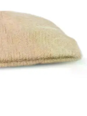 Isabel Marant Étoile Logo-patch Ribbed-knit Beanie Hat - Neutrals