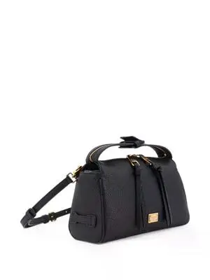 Dolce & Gabbana Logo-plaque Pebbled Shoulder Bag