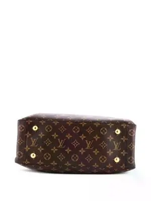 LOUIS VUITTON Flower Monogram Canvas Tote Bag - Brown