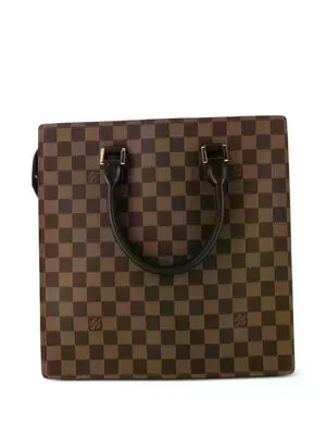 LOUIS VUITTON Damier Pm Sac Plat Tote Bag - Brown