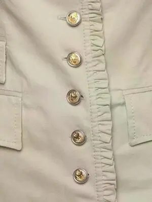 Dolce & Gabbana Ruffle-trim Trench Coat