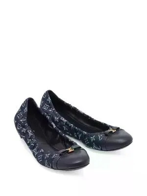 LOUIS VUITTON Monogram Denim Ballet Flats