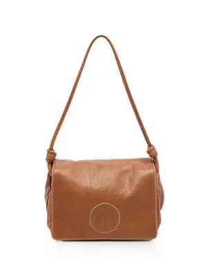 Carolina Herrera Logo-embossed Flap Shoulder Bag - Brown