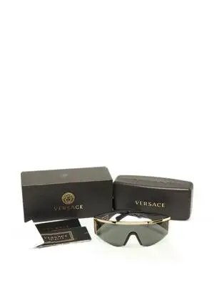 Versace Shield Frame Sunglasses - Black