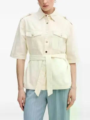 GAUDI Belted Cotton Shirt