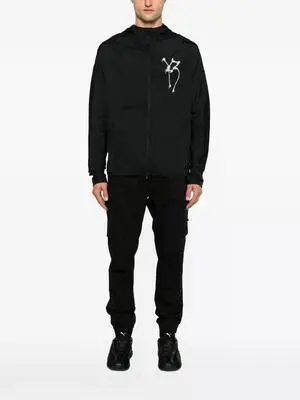 Y3 Graphic-print Hooded Jacket