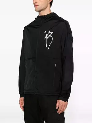 Y3 Graphic-print Hooded Jacket