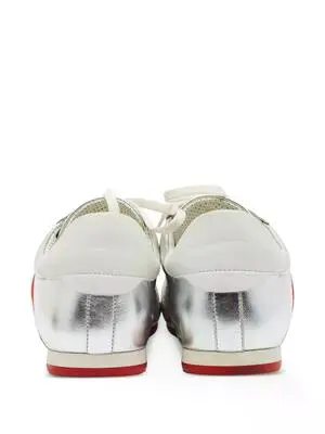 CHRISTIAN LOUBOUTIN My K Low Lace-up Sneakers - Silver