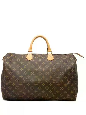 LOUIS VUITTON 1999 Monogram Speedy 40 Boston Bag - Brown