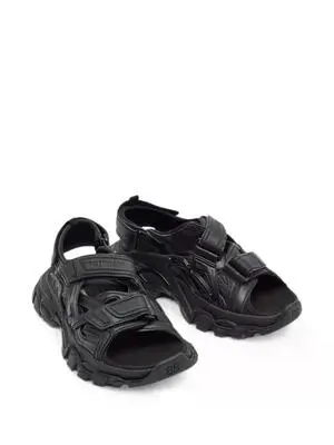 Balenciaga Track Slingback Sandals - Black