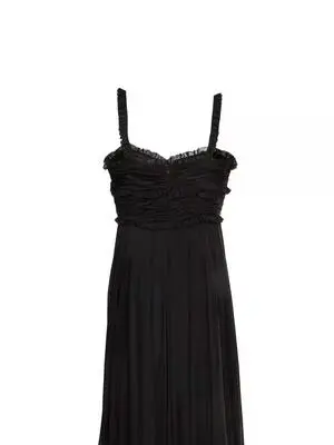 Carolina Herrera Crepe Bustier Maxi Dress - Black