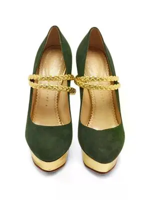 CHARLOTTE OLYMPIA Dolly Platform Pumps With Braided Ankle Strap