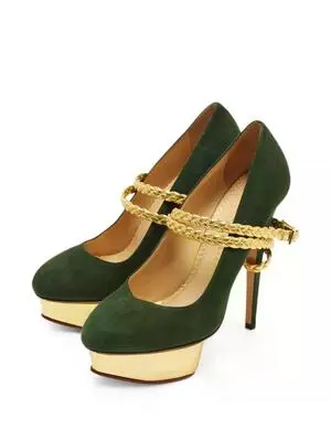 CHARLOTTE OLYMPIA Dolly Platform Pumps With Braided Ankle Strap