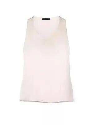 BETTY BARCLAY Layered Satin-finish Blouse - Neutrals