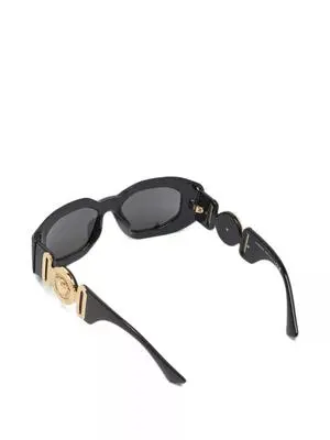 Versace Medusa Hardware Rectangle-frame Sunglasses