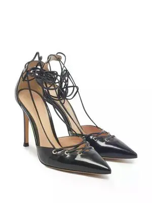 GIANVITO ROSSI Lace-up Pointed-toe Pumps