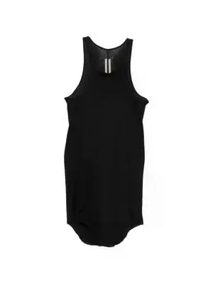 Rick Owens Ribbed-knit Tank Top - Black