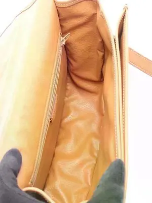 Celine 2012 Macadam Coated Canvas Crossbody Bag